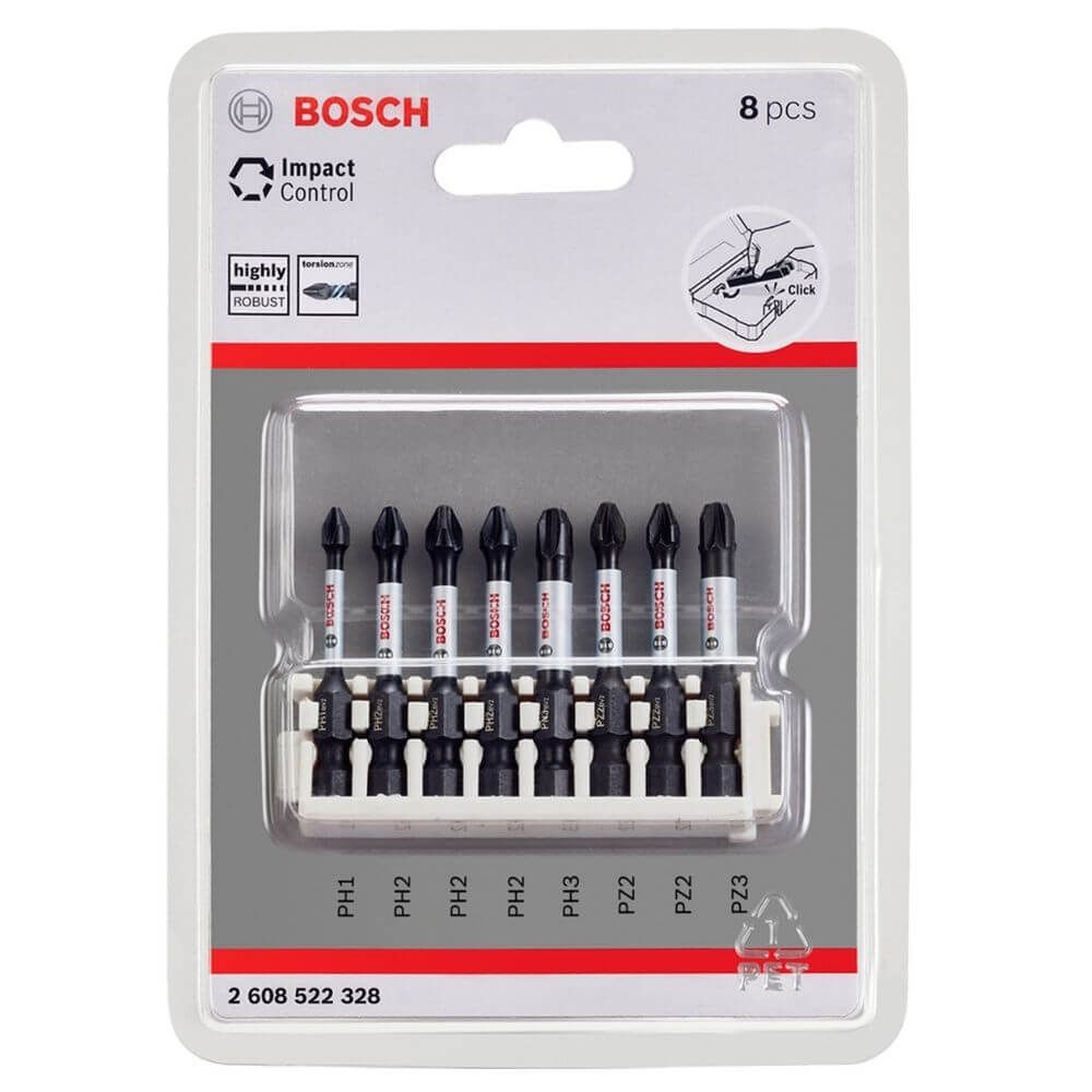 Jogo De Pontas Bosch Impact Control 50Mm Com 8 Peças Bosch 2608522328 ...